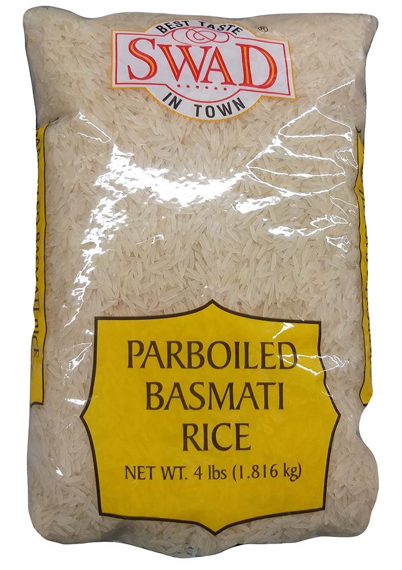 Swad - Parboiled Basmati Rice, 4 Pounds (1 Bag) - Mighty Depot