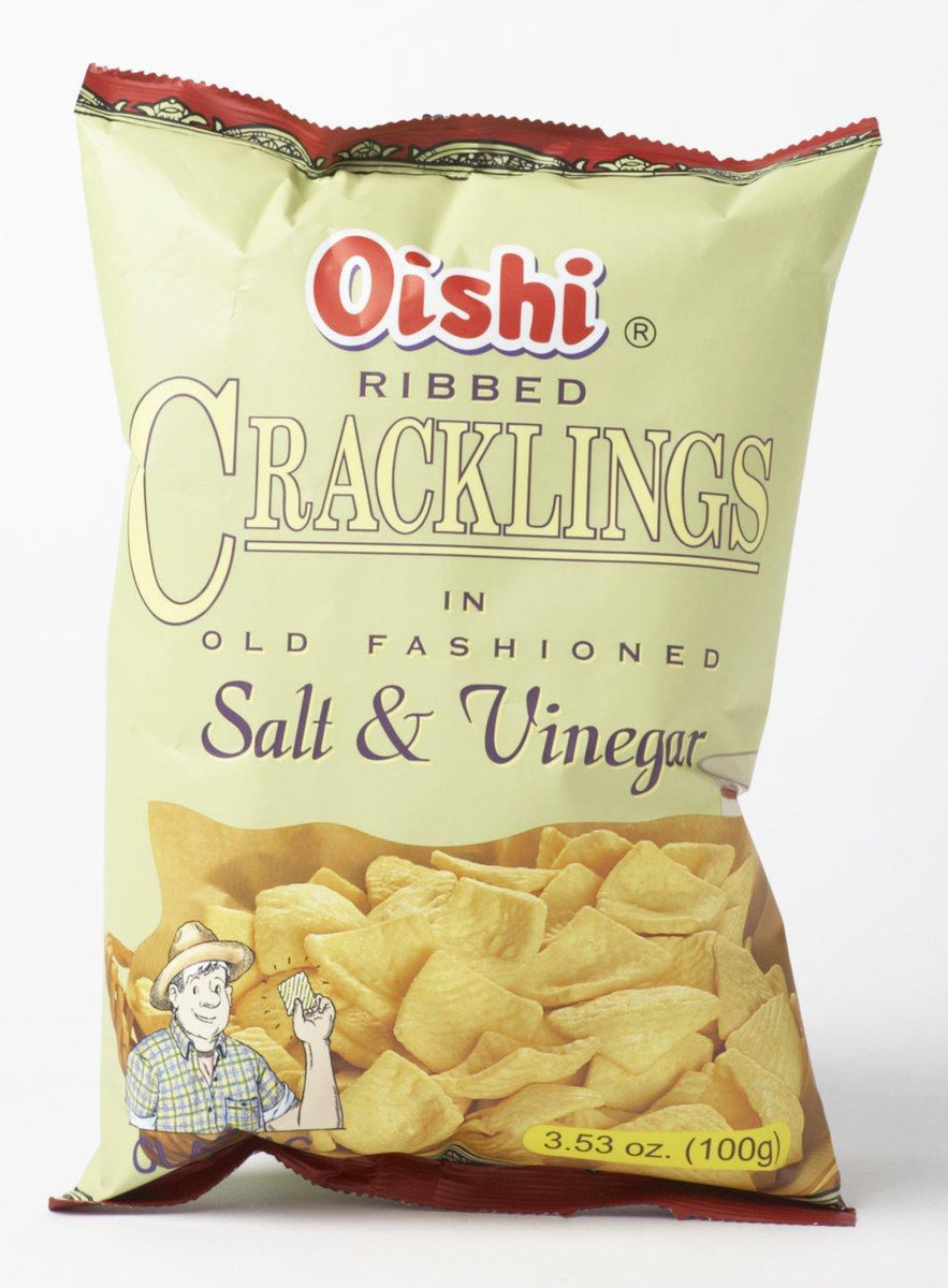 Oishi Ribbed Cracklings Salt and Vinegar 3.53 Oz 100g – Mighty Depot