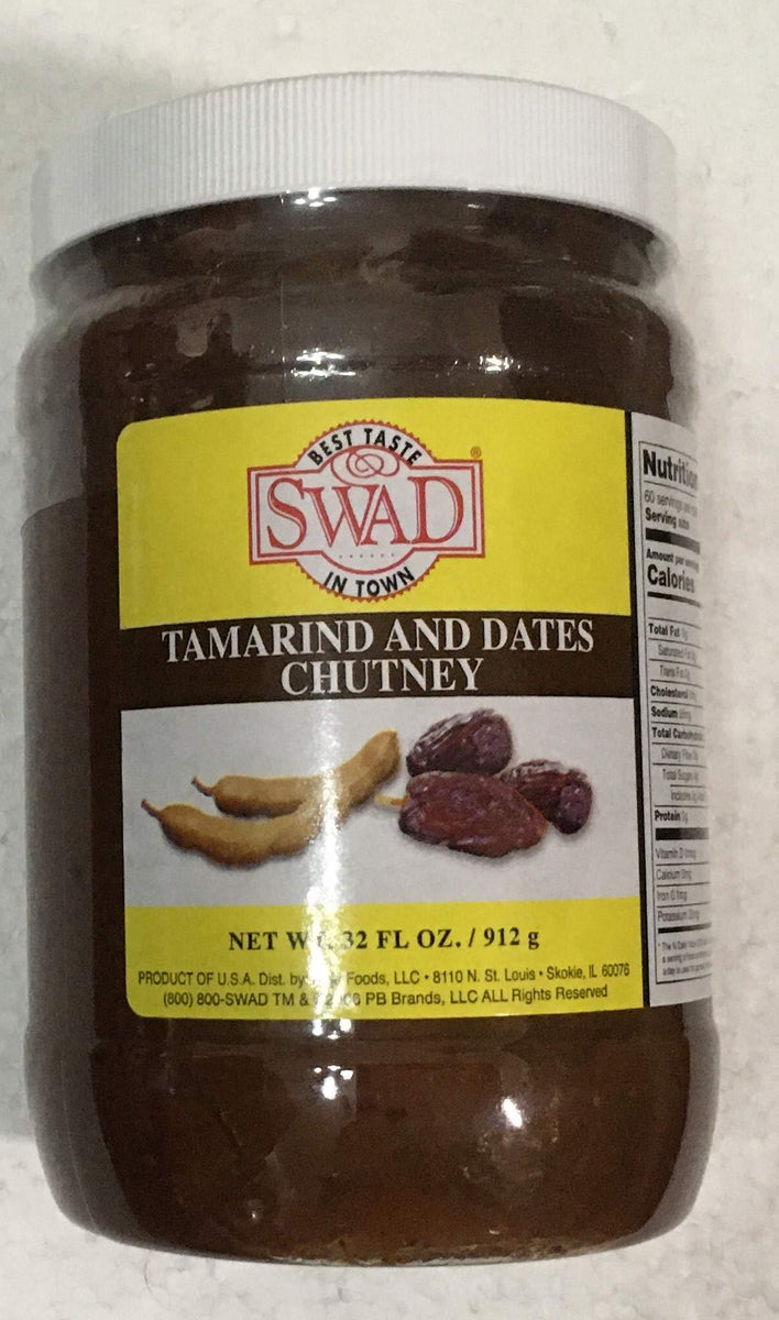 Swad Tamarind and Dates Chutney - VALUE PACK - 32 Fl. Oz/912 Gram ...