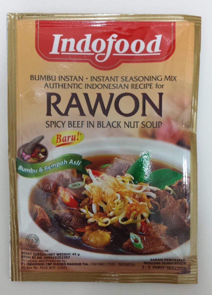 Indofood Rawon, 45 Gram (12 Packs) – Mighty Depot