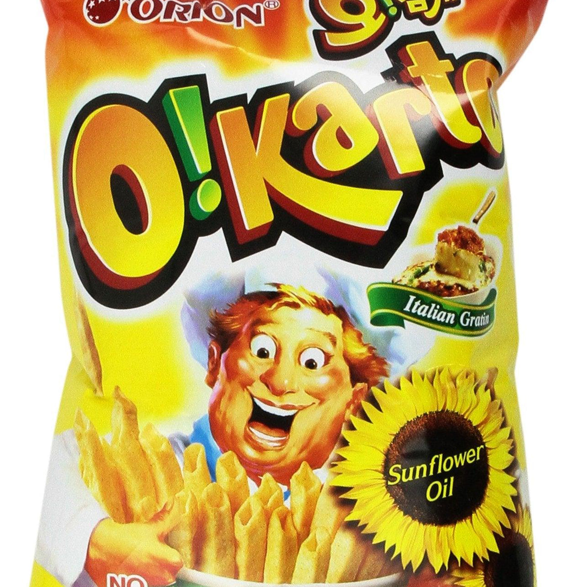 Orion O!karto Potato Chips - Italian Gratin Flavor 4.06 Oz (Pack of 2 ...