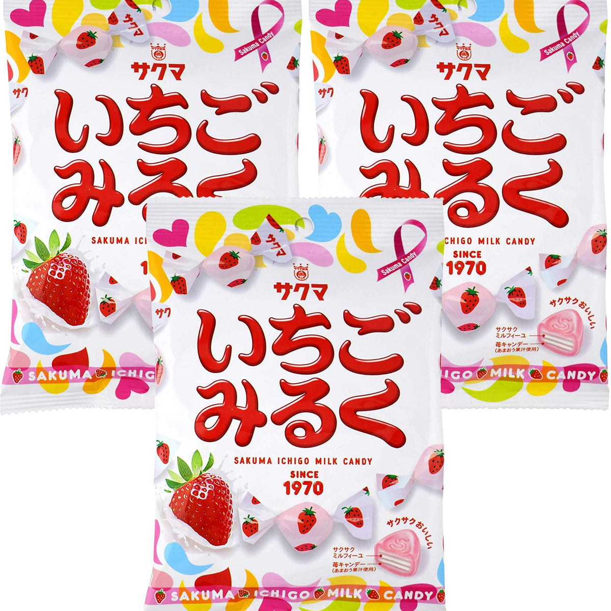Sakuma Ichigo Milk Candy (3 Pack) – Mighty Depot