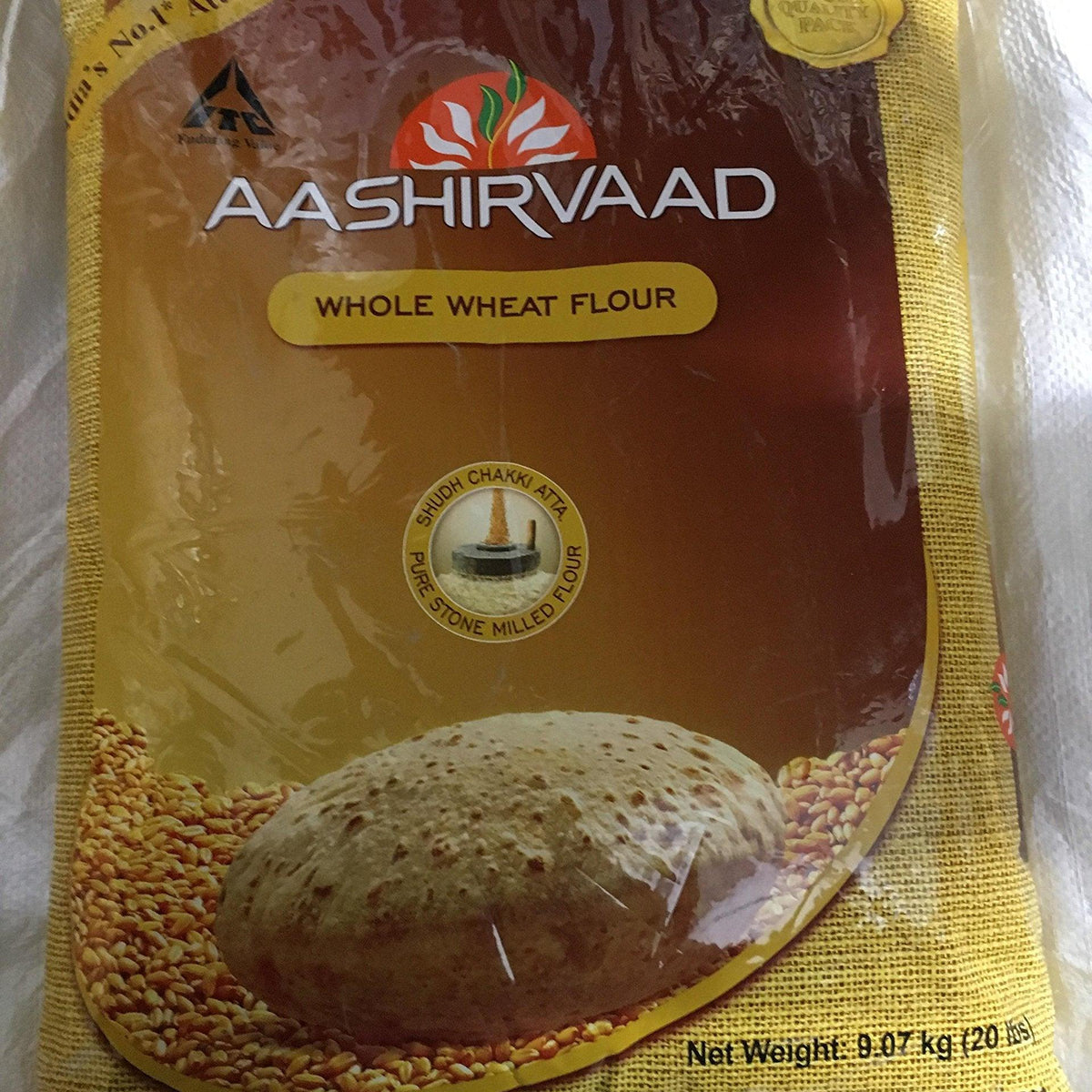 AASHIRVAAD WHOLE WHEAT FLOUR 20 LB – Mighty Depot