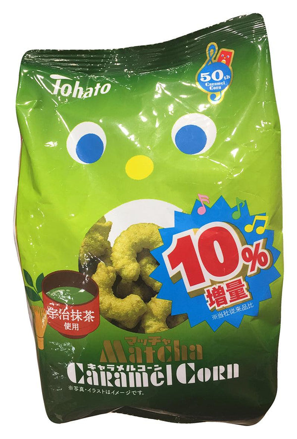 Tohato - Matcha Caramel Corn, 2.29 Ounces, (1 Bag) - Mighty Depot