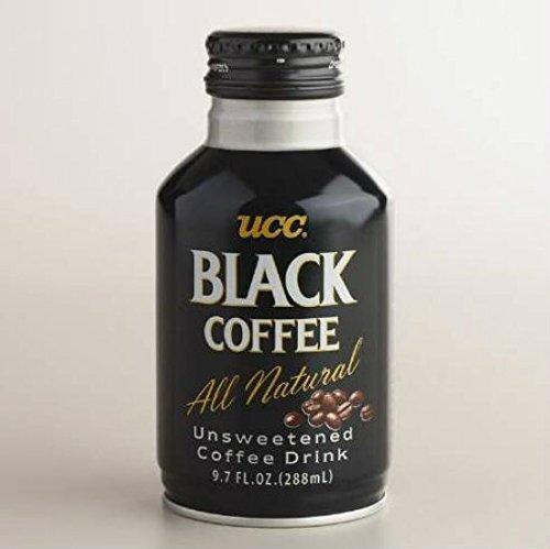 UCC Black Coffee All Natural Unsweetened Coffee Drink 9.7oz (pack of 4 ...